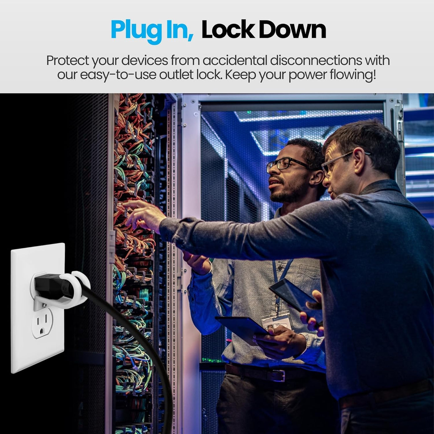 Standard 3 Pronged Outlet Lock Type B – LockSocket® – Lock Socket